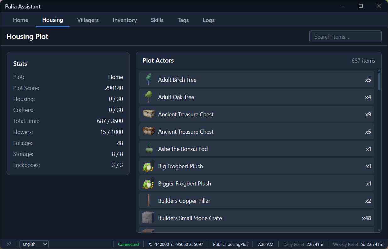 Paliapedia Assistant App - Palia Database